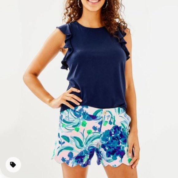 Lilly Pulitzer | Shorts | Nwt Lilly Pulitzer Buttercup Knit Short Sweet Pea | Poshmark